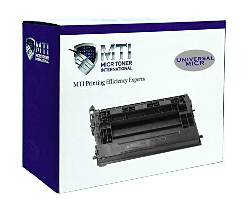MTI 37A MICR Replacement for HP 37A CF237A | HP Laser Printers M607 M608 M609 M631 M632 M633 | Universal Magnetic Ink Check Printing Cartridge