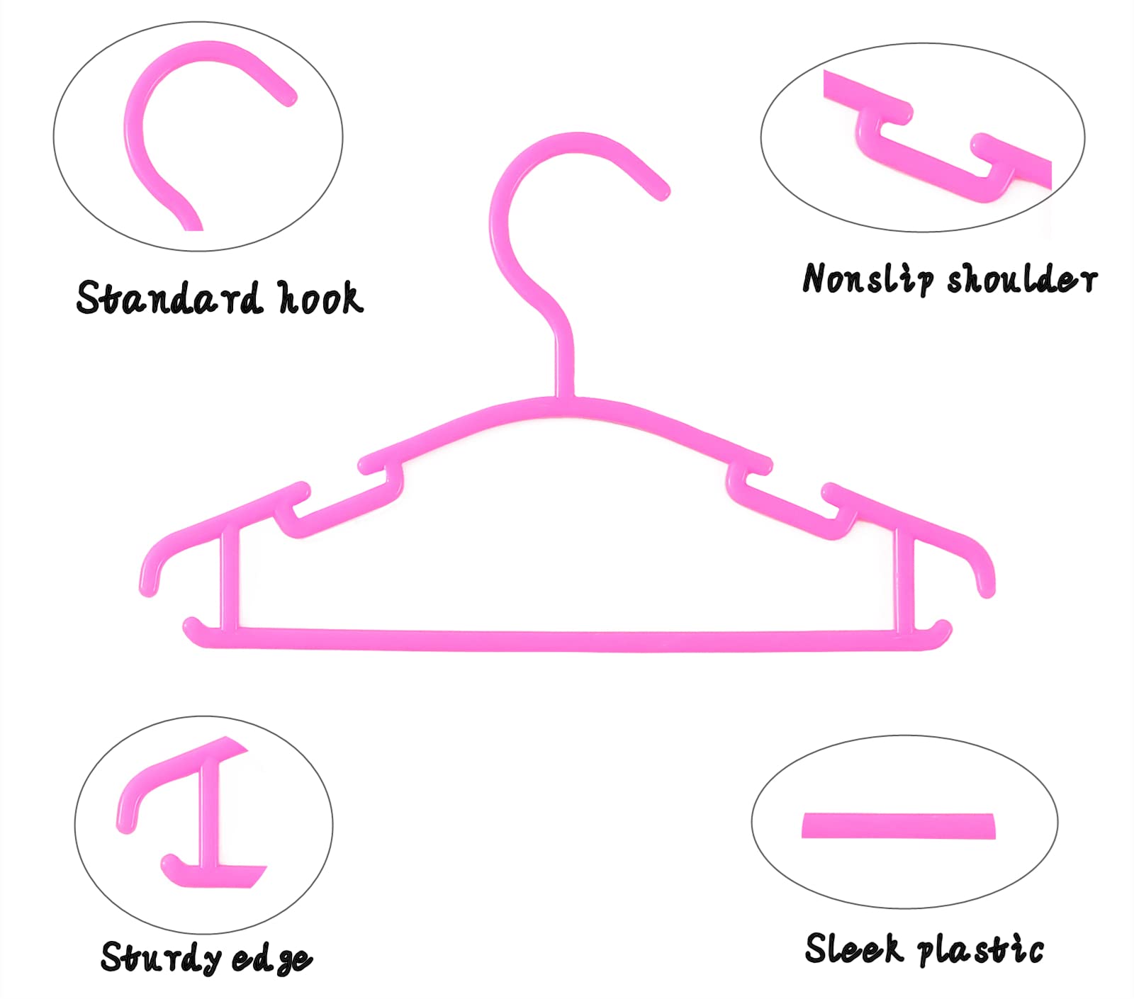 Baby Clothes Hangers,120 Pack White Kids Plastic Hangers for Closet,Toddler,Infant,Child,Newborn's Coat Hangers Ideal for Laundry and Nursery's Everyday Standard Use