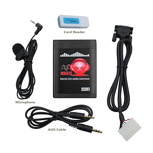 Bluetooth Car Kit, Yomikoo Car Audio USB AUX Input Bluetooth 5.0 Music Adapter with Wireless Hands Free for Toyota 5+7pin Avensis Corolla Highlander RAV4 Yaris