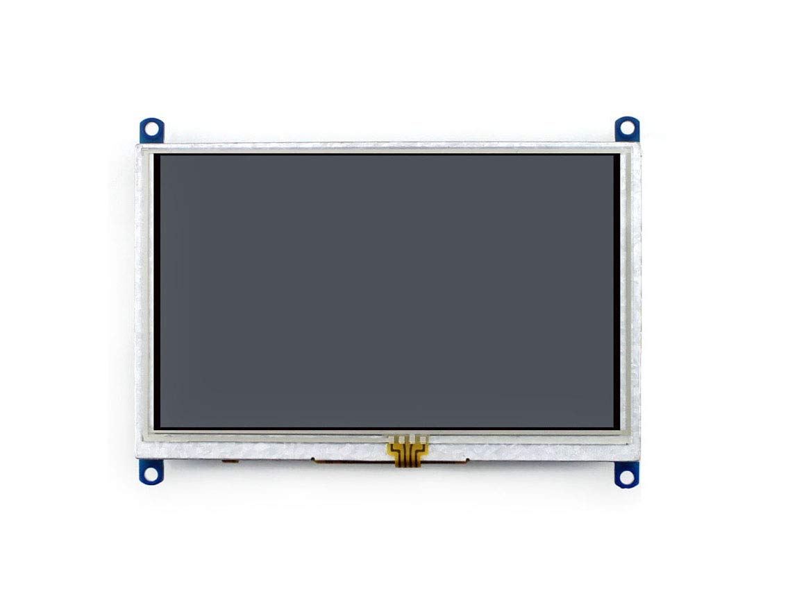 5inch HDMI LCD (B) for Raspberry Pi 800x480 Resolution Resistive TFT Touch Screen Display HDMI Interface for Raspberry Pi 3/2/1 Model B B+ A+ Zero, BB Black, PC Various Systems Windows 10/8.1/8/7