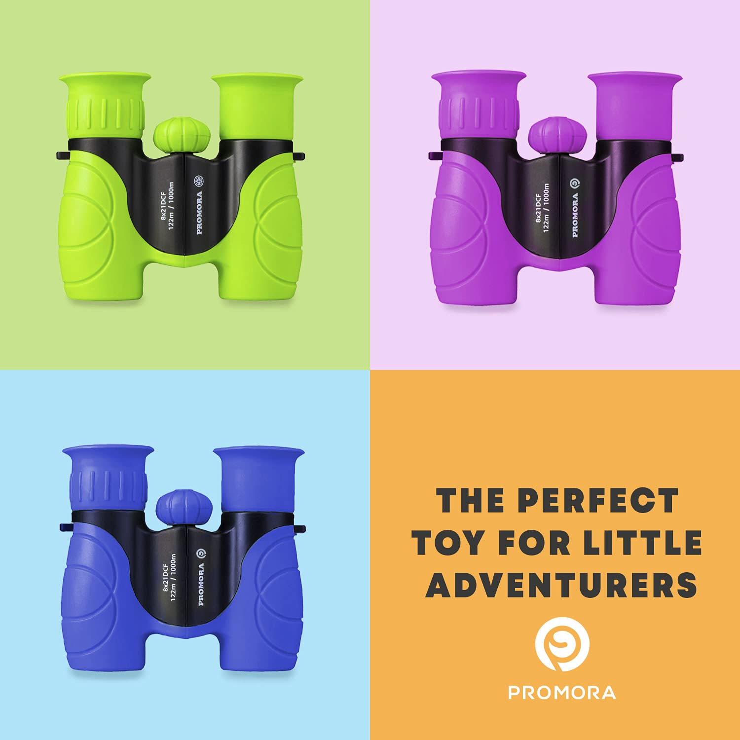 Binoculars for Kids, Set with Magnifying Glass & Compass - Easter Toys, Kids Binoculars for Boys and Girls - Perfect Easter Basket Stuffers for Toddler ! Easter Gifts for 3-12 Years Kids