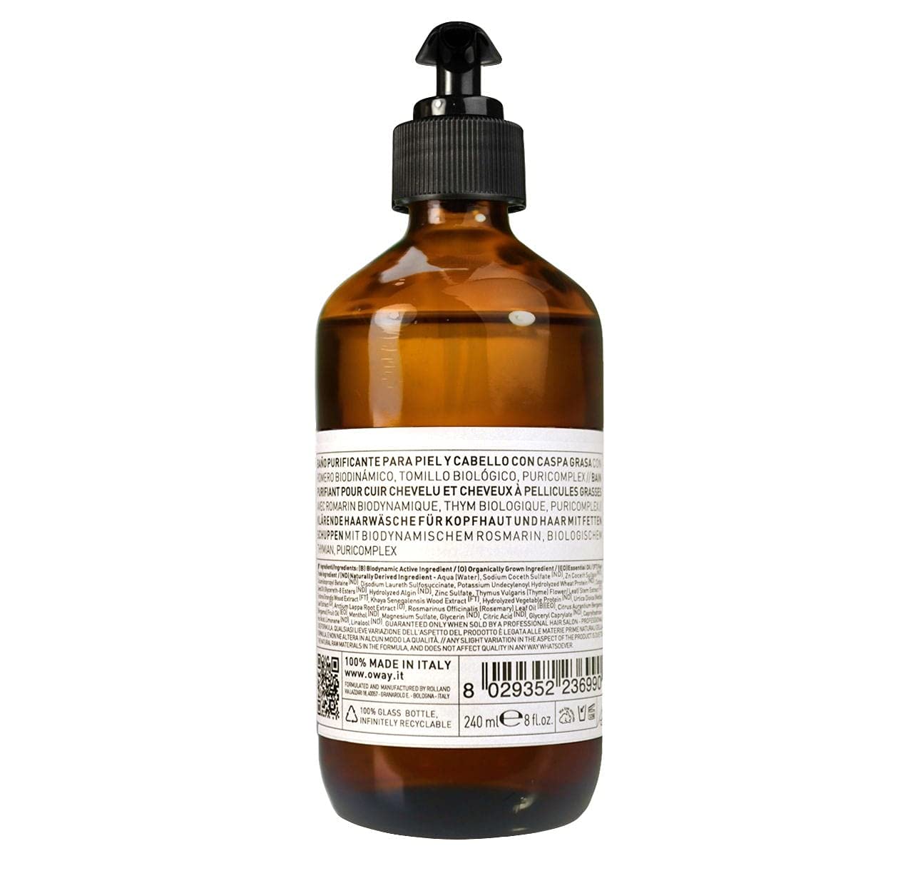 Oway Purifying Hair Bath for Oily Scalps 8oz/240ml
