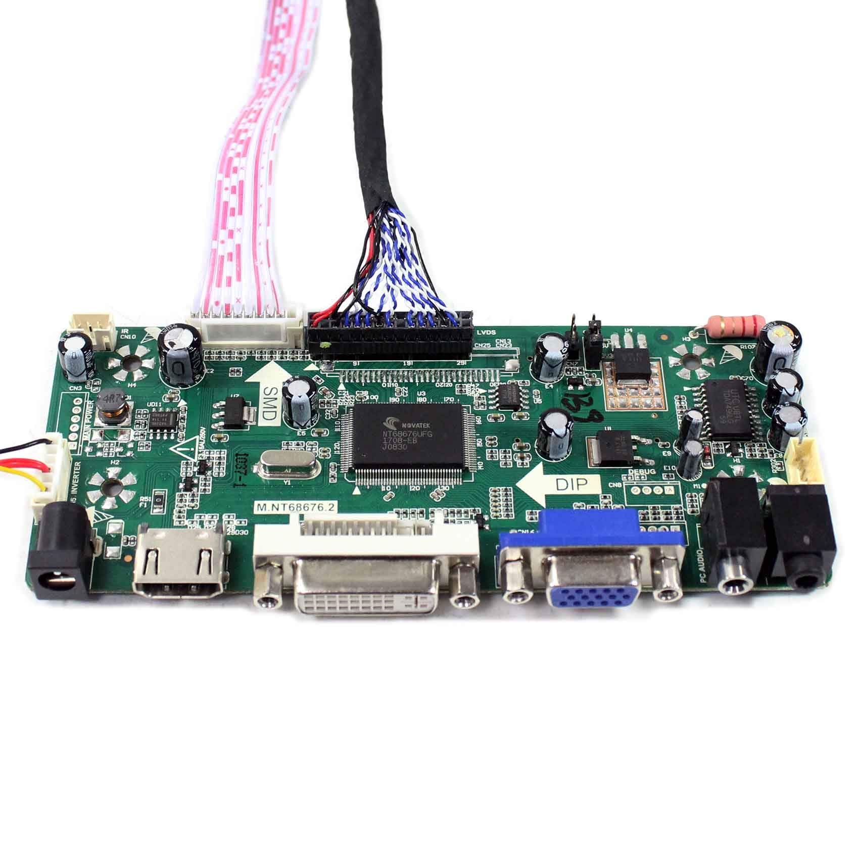 HDMI DVI VGA Audio LCD Controller Board Work for 15.6inch 1366x768 G156XW01 V3 G156BGE-L01 G156XTT01.1 LCD Screen