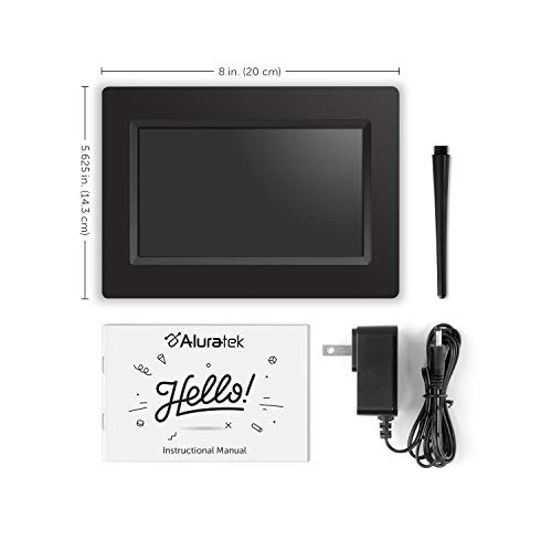 Aluratek 7 Inch LCD Digital Photo Frame with Auto Slideshow Using USB & SD/SDHC (ADPF07SF) β Black