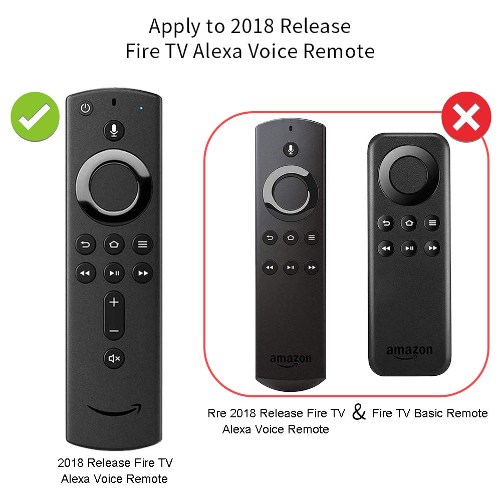 4 Pack Remote Cover for Fire TV Stick 4K, Silicone Remote case Compatible with Fire TV Cube/Fire TV(3rd Gen)/All-New 2nd Gen Alexa Voice Remote Control, Lightweight Anti-Slip Shockproof