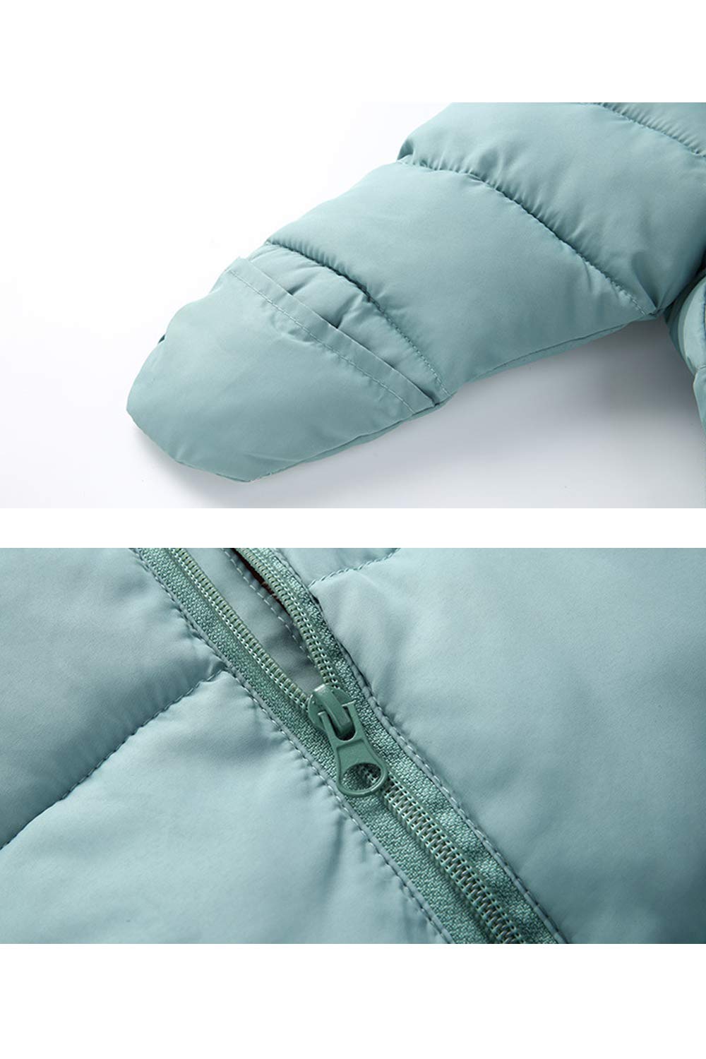 EsTong Baby Sleeping Bag Newborn Hooded Pram Bag Girls Boys Snowsuit Bunting Green L