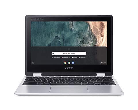 acer 11.6inch IPS 2-in-1 Convertible Touchscreen Chromebook, Intel Celeron N4000 Processor Up to 2.60GHz, 4GB RAM, 64GB SSD, WiFi, Bluetooth, Chrome OS-(Renewed) (64GB)