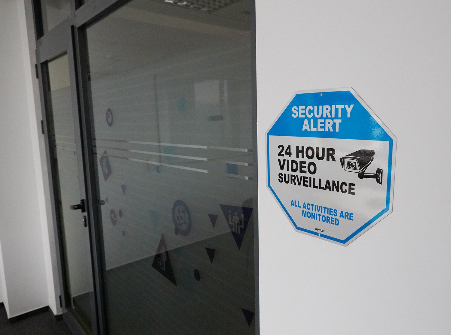 Video Surveillance Sign - Home Security Sign - Security Camera Sign - All Activities are Monitored - Rust Free 12" x 12" Aluminum Sign, by Gentoly