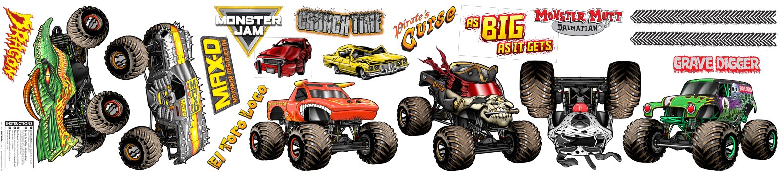 Monster Jam Small Wall Decal