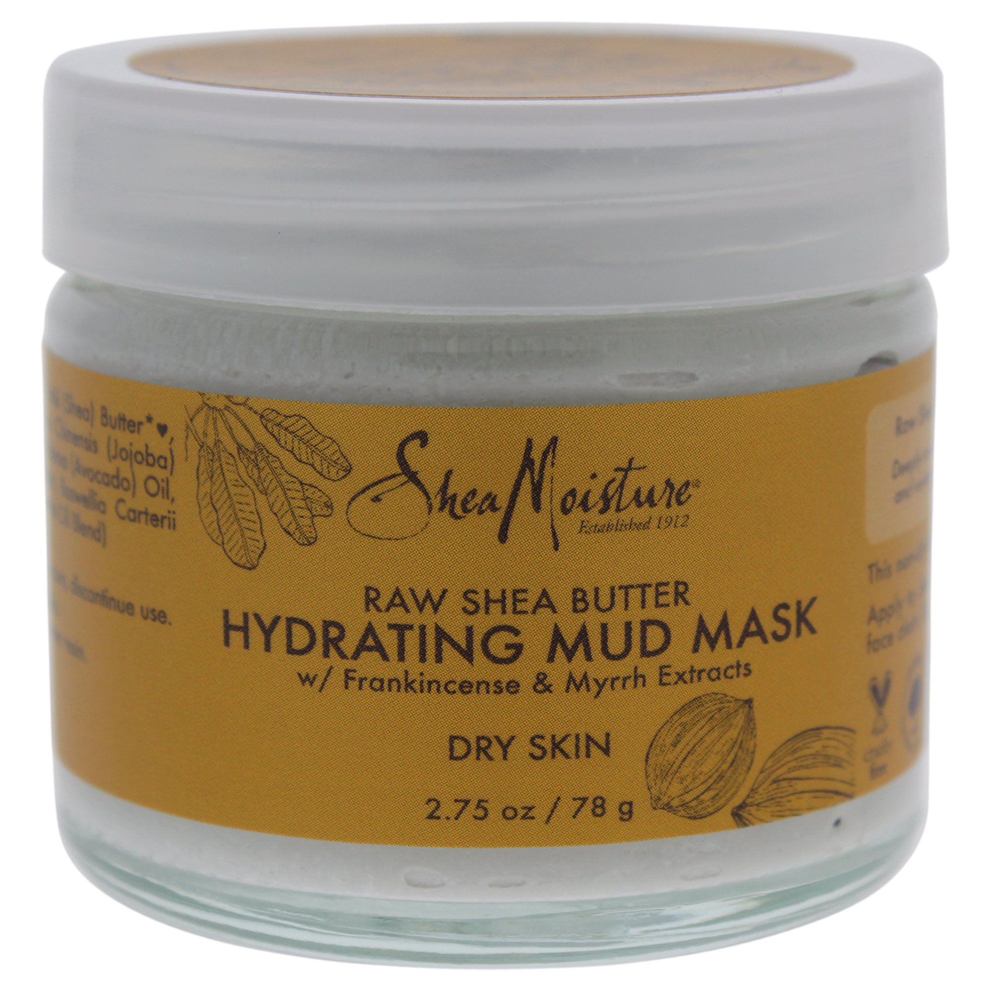 Shea Moisture Raw Butter Hydrating Mud Mask for Unisex, 2.75 Ounce