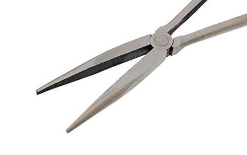 ABN Long Reach 11in Plier 4-Piece Set – 90-Degree Angle, 45-Degree Angle, Straight Needle Nose, and Duckbill Pliers