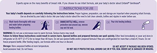 Enfamil Gentlease Ready to Feed Baby Formula, Eases Gas, Fussiness, Crying & Spit-up in 24 Hours, Ready to Use 8 Fl Oz, Pack of 6, Total 48 Fl Oz