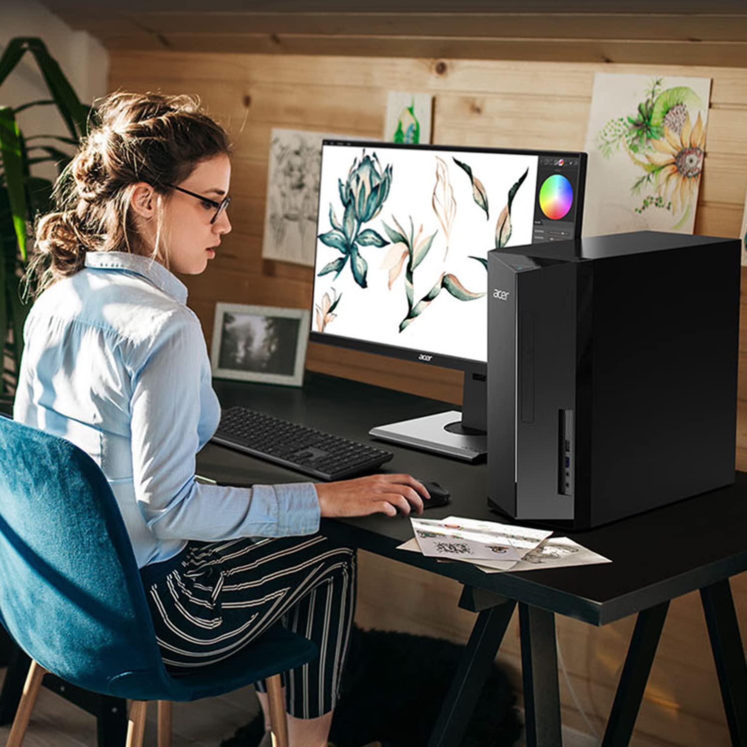 Acer Aspire TC-1760-UR12 Desktop | 12th Gen Intel Core i7-12700 12-Core Processor | 16GB 3200MHz DDR4 | 512GB SSD | 1TB HDD | 8X DVD | Intel Wireless Wi-Fi 6E AX211 | Bluetooth 5.2 | Windows 11 Pro