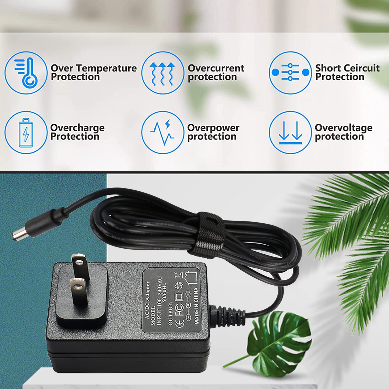 6V 1A 0.5A AC DC Power Supply Adapte