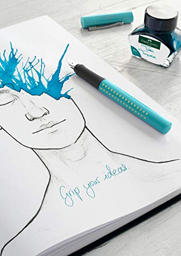 Faber-Castell 140916 Grip 2010 M Fountain Pen - Turquoise