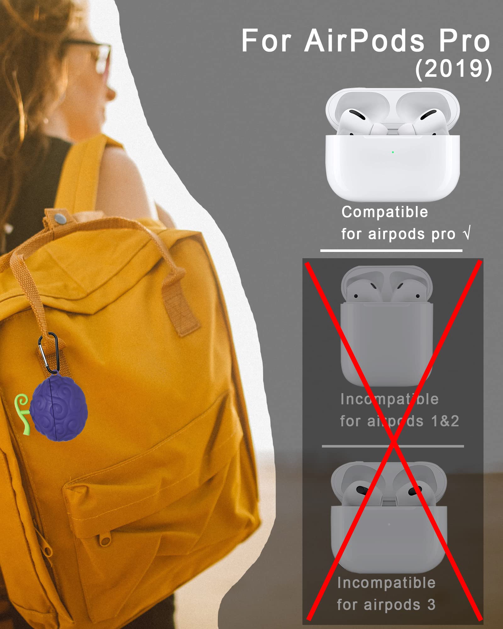 6in1 Cute for AirPods Pro 2nd Generation Case Cover Silicone Accessories Set Kit for APPL AirPo Pro 2 Gen Case【Only for 2022Released Pro 2st,Cartoon 3D Funny for AirPods Pro 2 Case Vaselin