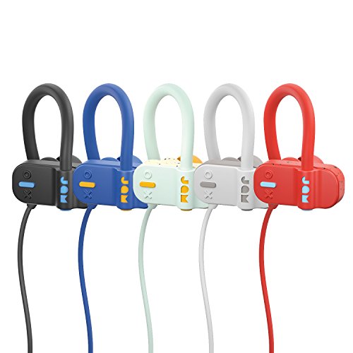 JAM Live Fast Workout Earphones 30 ft. Bluetooth Range, IP67 Sweat Resistant Earbuds 3 Sizes Included, 12 Hour Battery Life, Hands-Free Calling Cream Soda HX-EP404CS