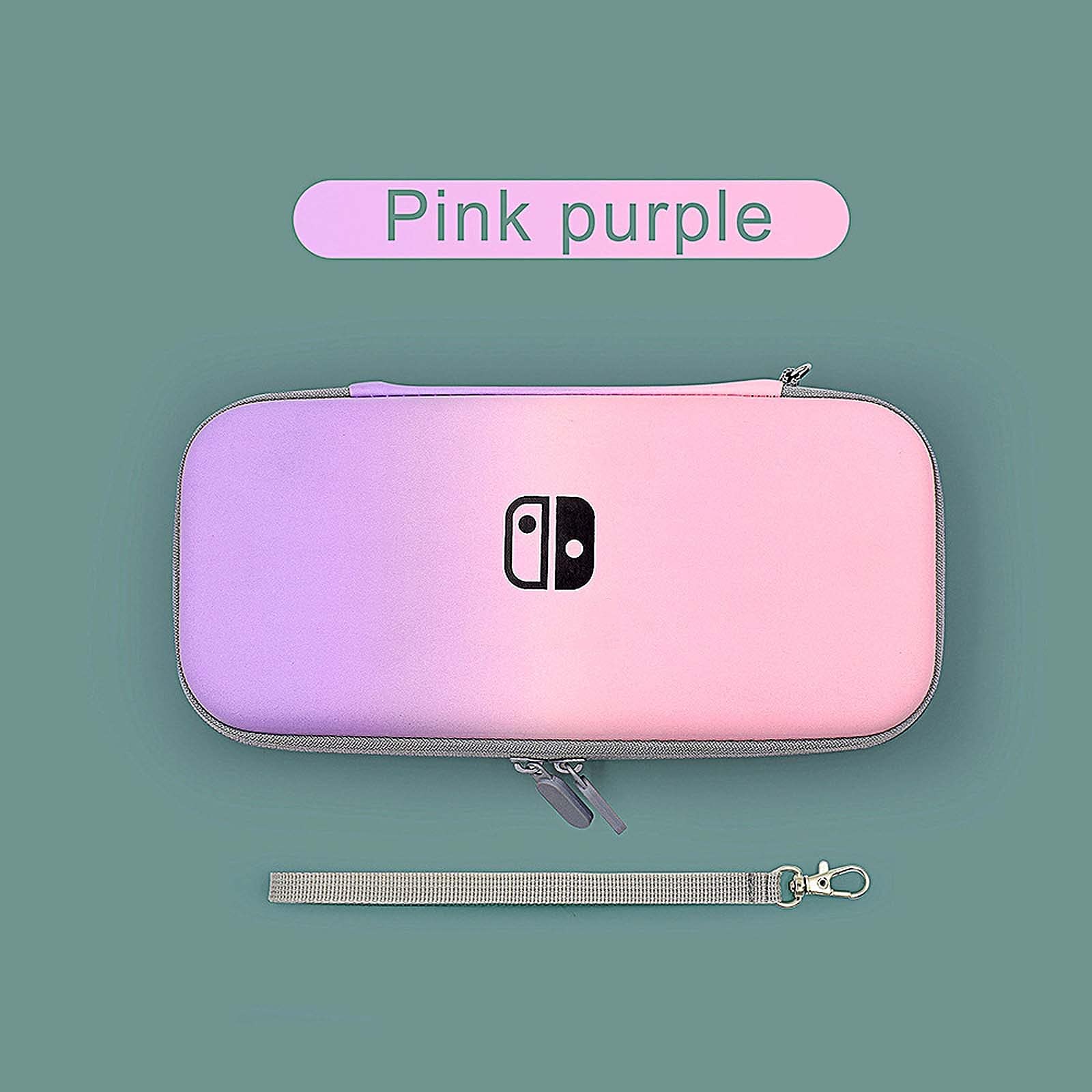 Carry Case Compatible with Nintendo Switch Girls Protective Hard Portable Travel Carry Case for Nintendo Switch Console and Accessories(Blue-Green