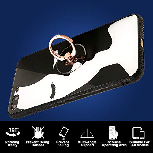 Transparent Cell Phone Ring Holder-(2pack) Cell Phone Ring Holder 360 Degree Rotation Phone Ring Grip Finger Ring Stand Kickstand Compatible Various Mobile Phones or Phone Cases