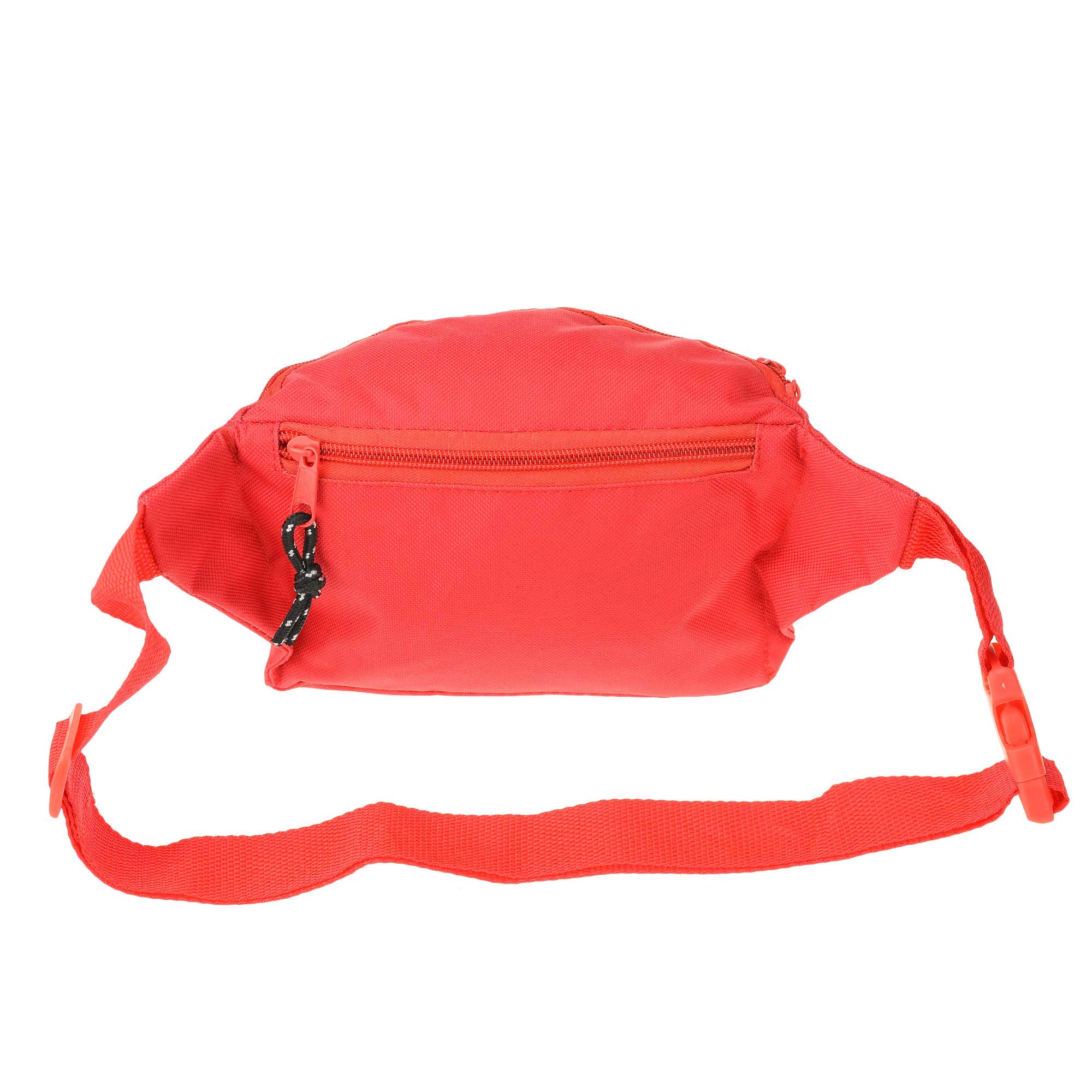 Dealmed Lifeguard Fanny Pack with Logo, E-Z Zipper Design and 3 Pockets, Red Fanny Pack (Pack of 1), Includes Adjustable Waist Strap and Zipper Pockets