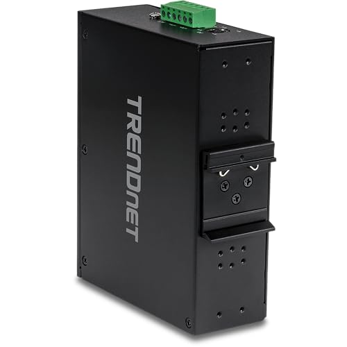TRENDnet 16-Port Hardened Industrial Unmanaged Gigabit DIN-Rail Switch, TI-G162, 14 x Gigabit Ports, 2 x Gigabit SFP Slots,32Gbps Switching Capacity, IP30 Ethernet Network Switch, Lifetime Protection