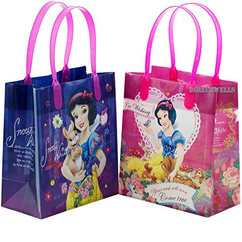Disney Princess Snow White Authentic Licensed 12 Reusable Small Goodie Bags 6"