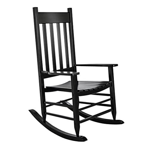 HOMESTEAD Wooden Rocking Chair, Black