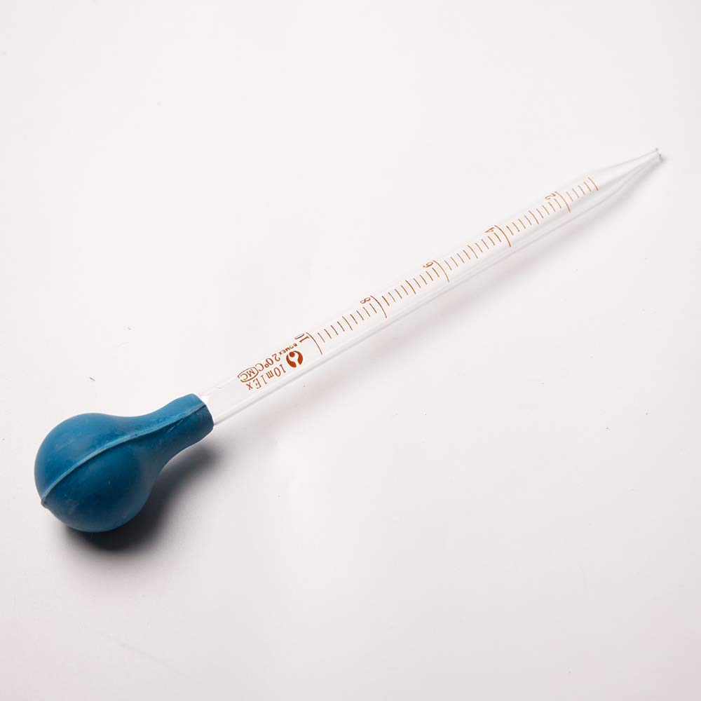 juneTree Glass Graduated Droppers Pipettes with Rubber Cap for Essential Oil, Laboratory, Medicine, Nutrient, Painting 10 ml Pack of 3