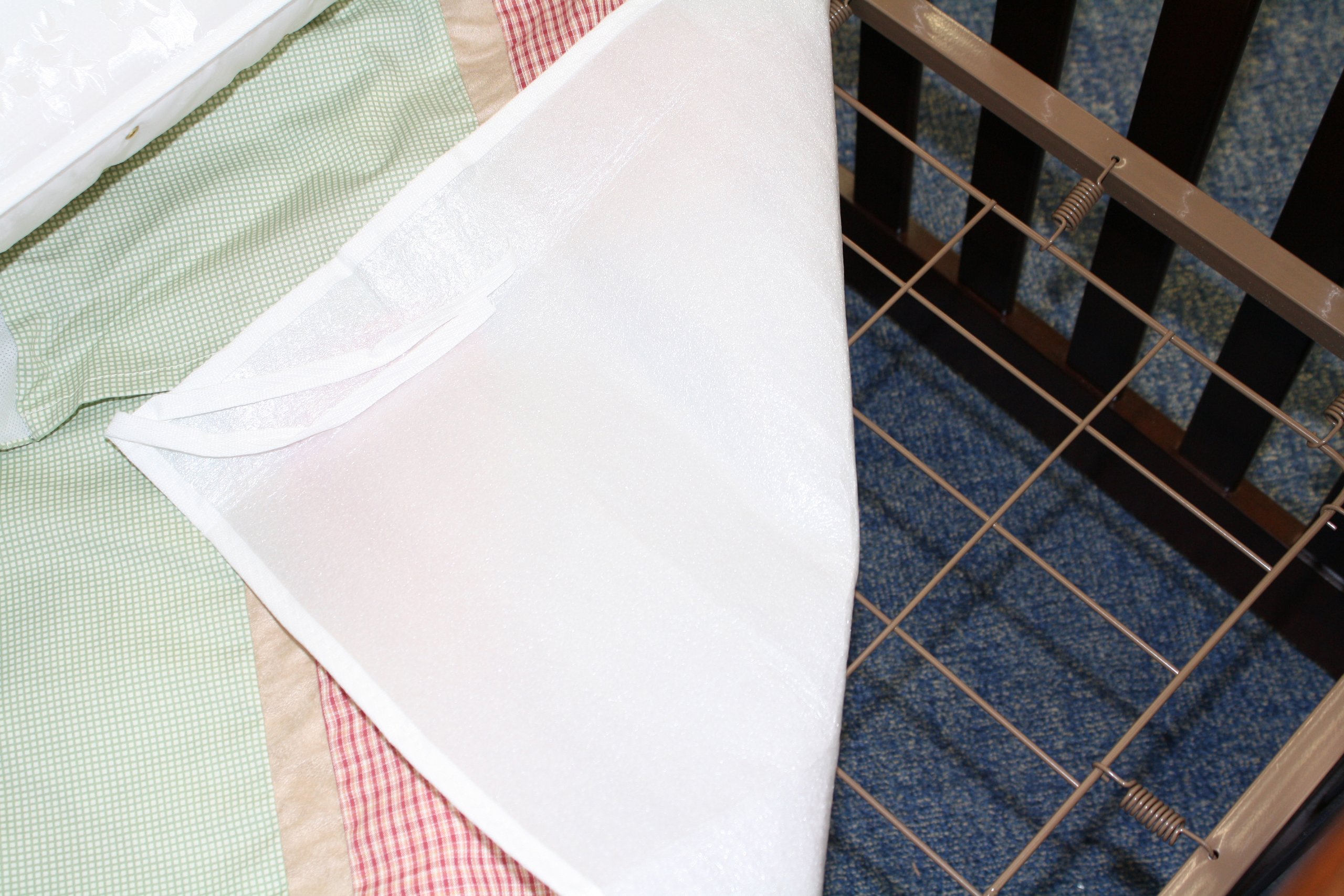 Colgate Crib Mattress and Dust Ruffle Protector - Waterproof Pad Protects Mattress from Tears and Rust Stains