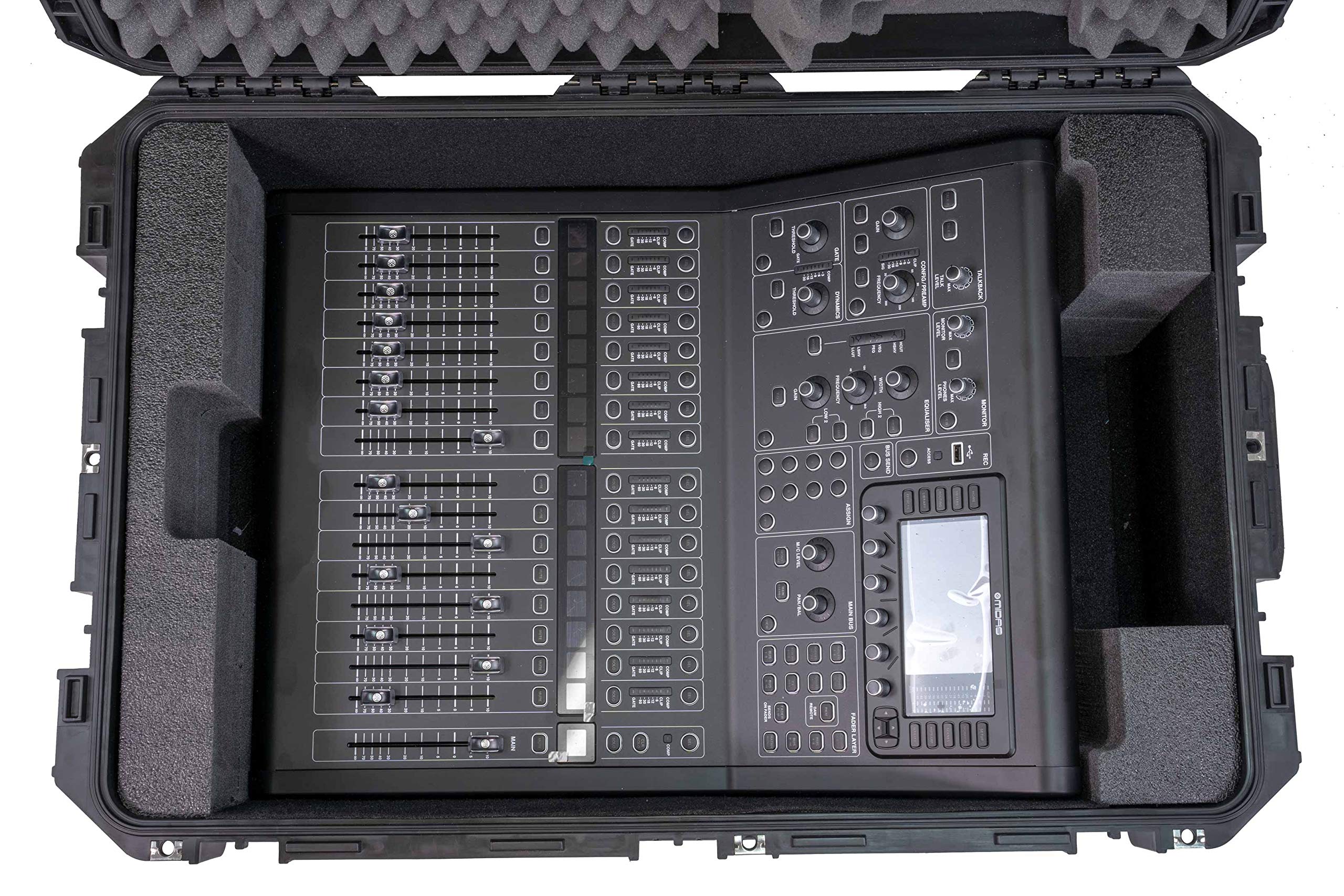 Case Club Case fits Midas M32R Digital Mixer in Pre-Cut Waterproof Case