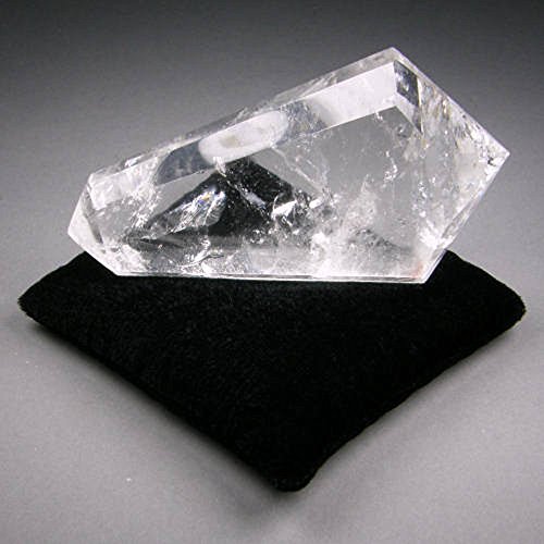 Resonant Energies 5.5 Inch Large Black Velvet Crystal Pillow Display Pad, Square, CPV3L