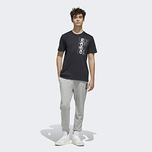 adidas Men's Brilliant Basics T-Shirt Black/White Small