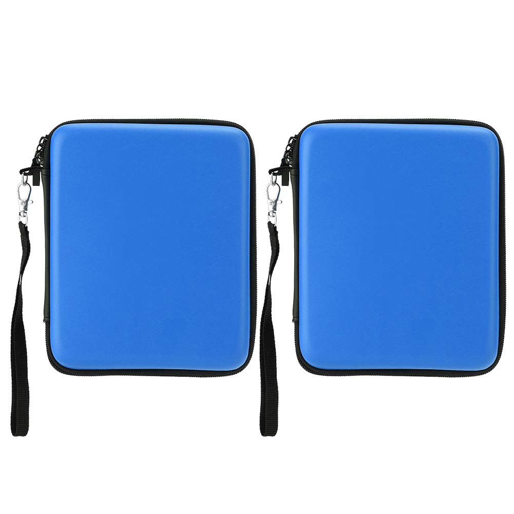 2Pcs Carrying Case for 2DS Console, EVA Hard Shell Carrying Case Portable Bag with Lacing for 2DS Console and Accessories(Blue) [video game]
