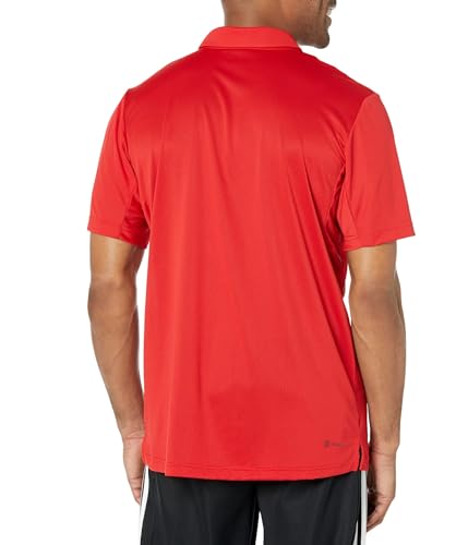 adidas Men's Club Tennis Polo Shirt, Acid Yellow/White, X-Large
