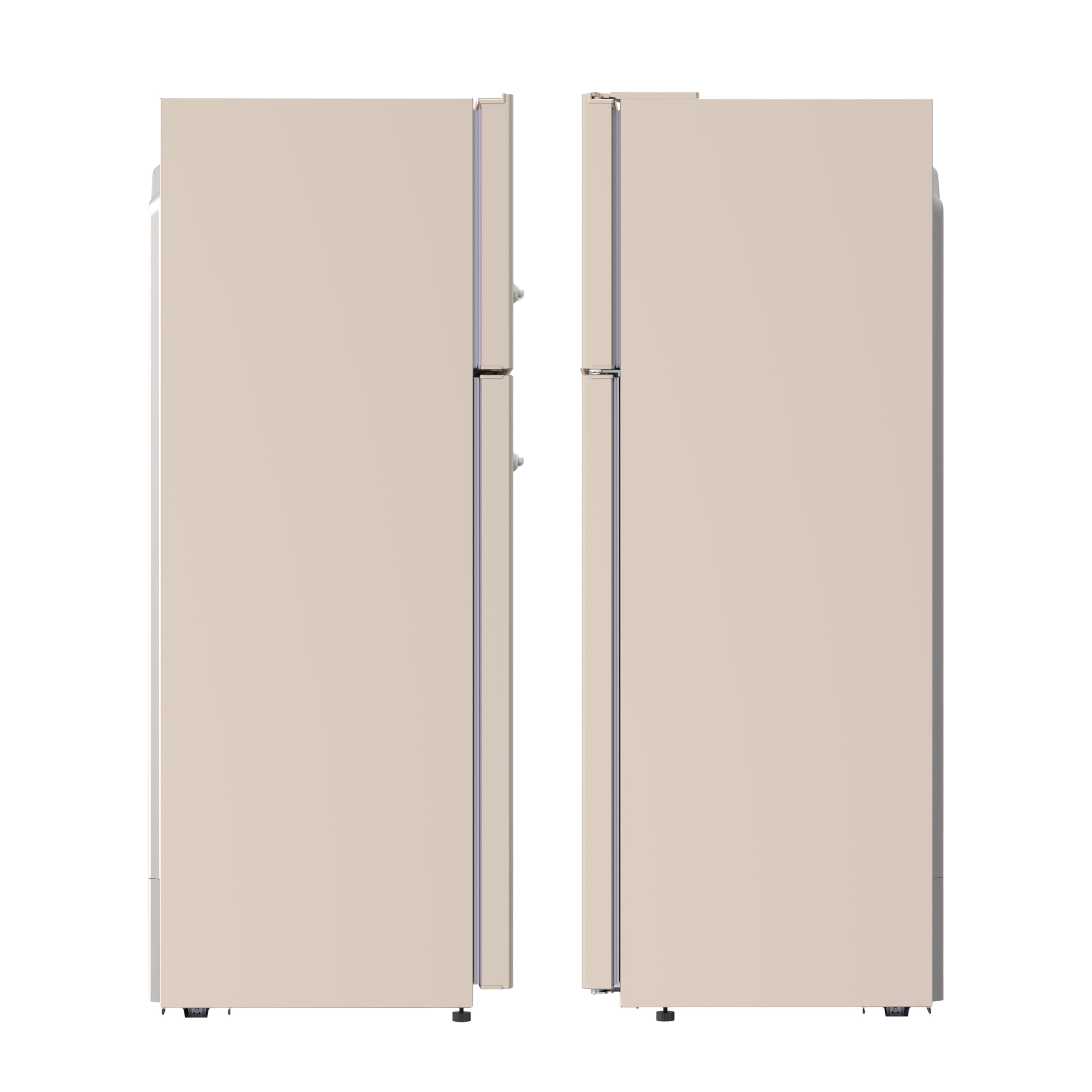 Conserv 30in RETRO Refrigerator 18cf Top Mount w/AUTOMATIC ICE MAKER 110V Handle(Cream)