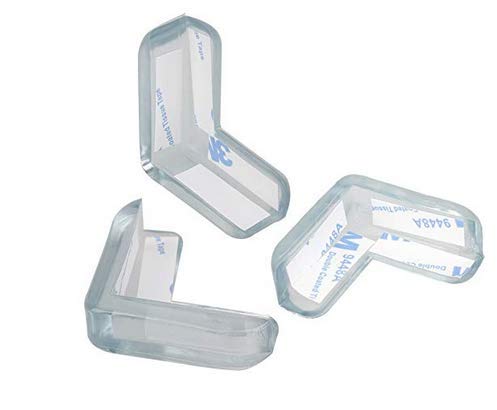 WOIWO 10PCS Clear Soft Corner Protectors Furniture Corner Edge Safety Bumpers with Adhesive by Agolds (Triangle Shaped)