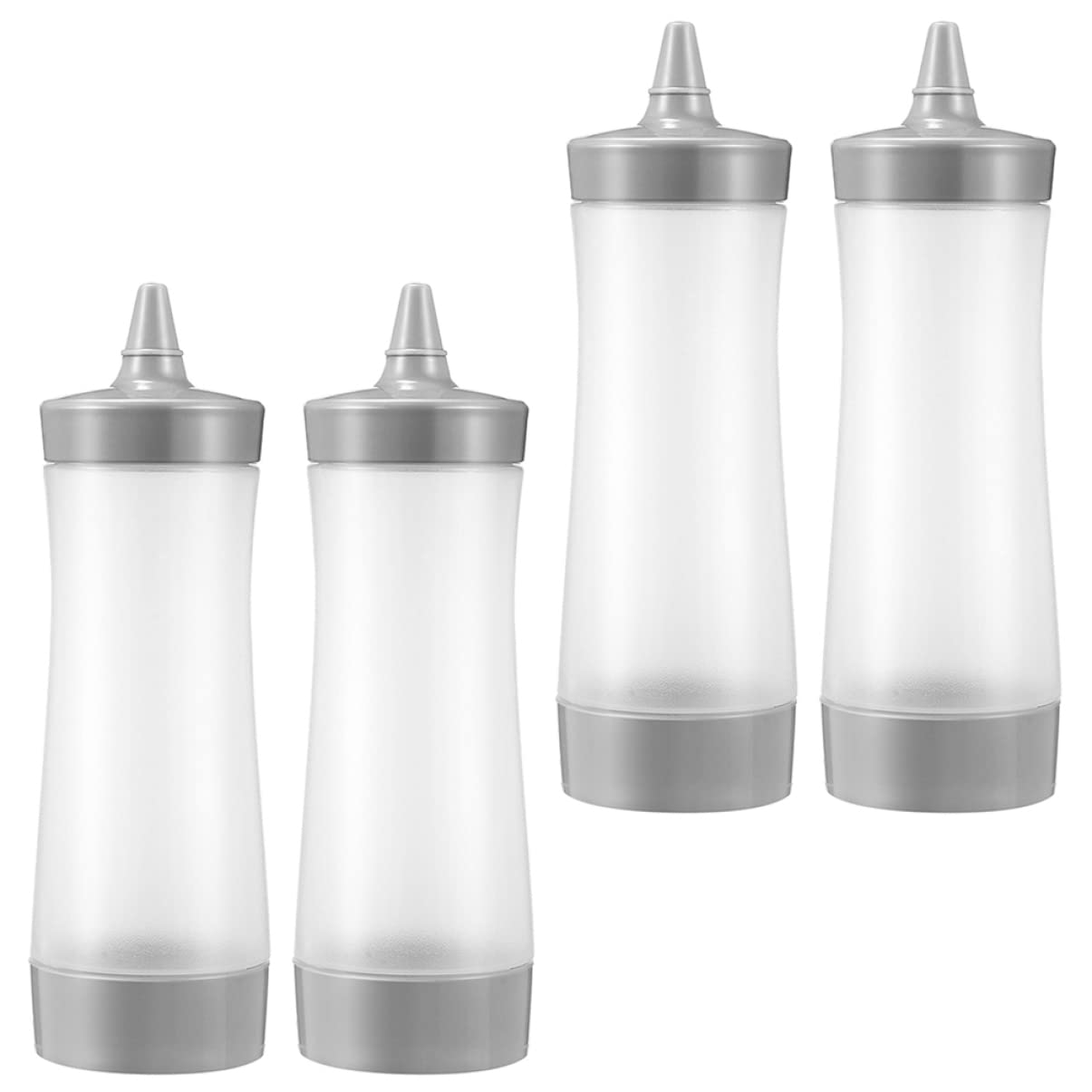 8 Pcs Squeeze Bottle Dressing Bottles Hair Dye Bottle Squeezy Sauce Bottle Hot Sauce Bottle Cookie Containers with Lids Salad Bottle Squeeze Honey Bottle Ketchup Mustard Plastic