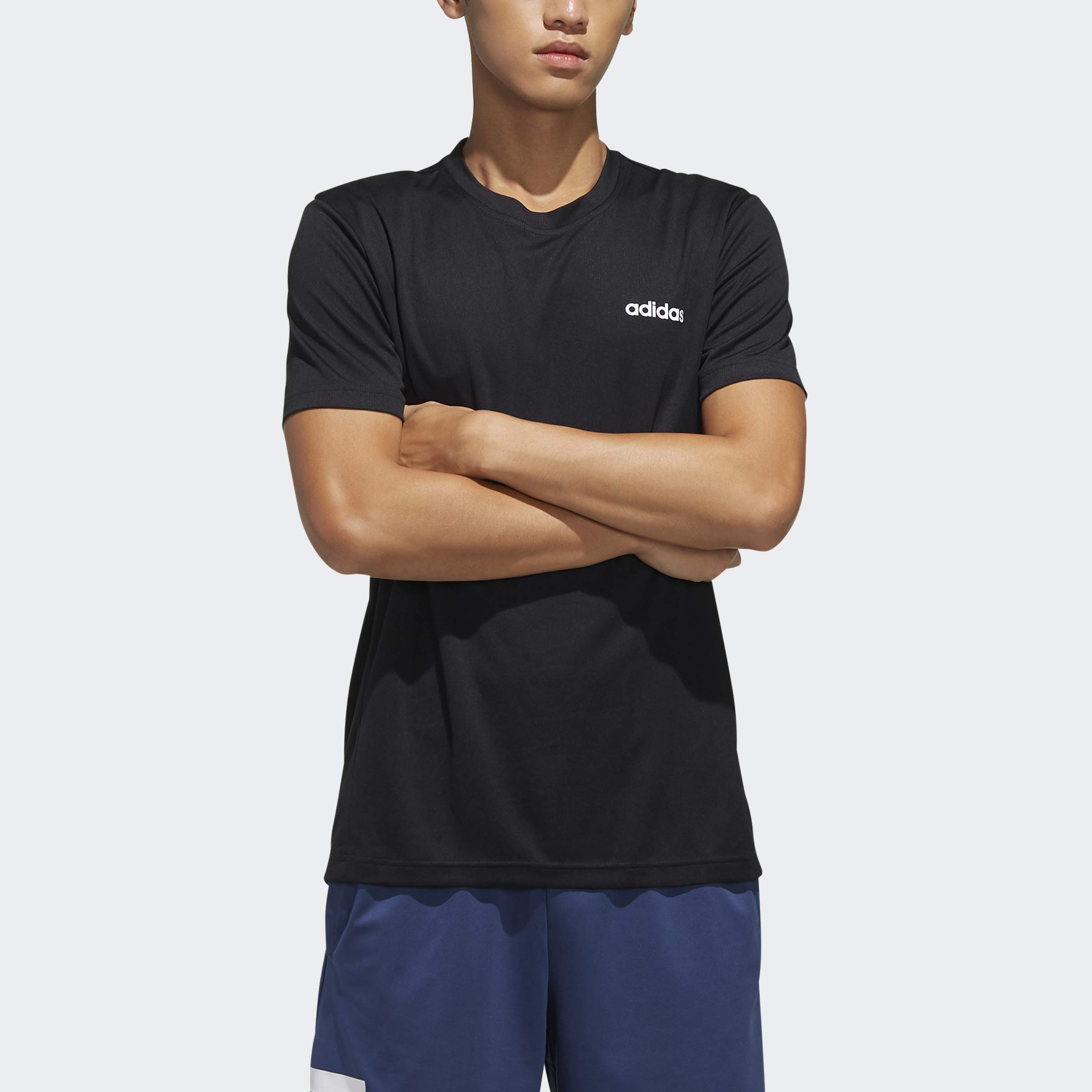 adidas Men's Designed 2 Move Plain Tee Scarlet/White Medium/Tall