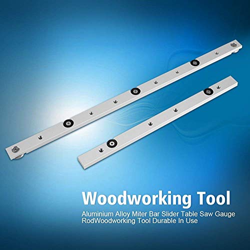 Aluminium Alloy Miter Bar Rail Miter Guage Bar Slider Table Saw Gauge Rod Wood Working Tool(300mm / 11.81inch)