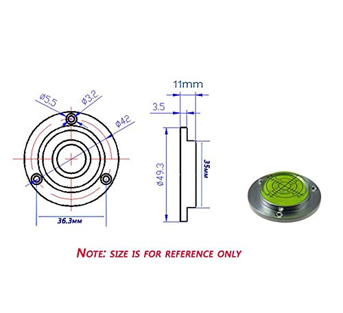 Aluminum Alloy universal level instrument level level level water bead instrument quasi straight through 50MM magnetic bubble