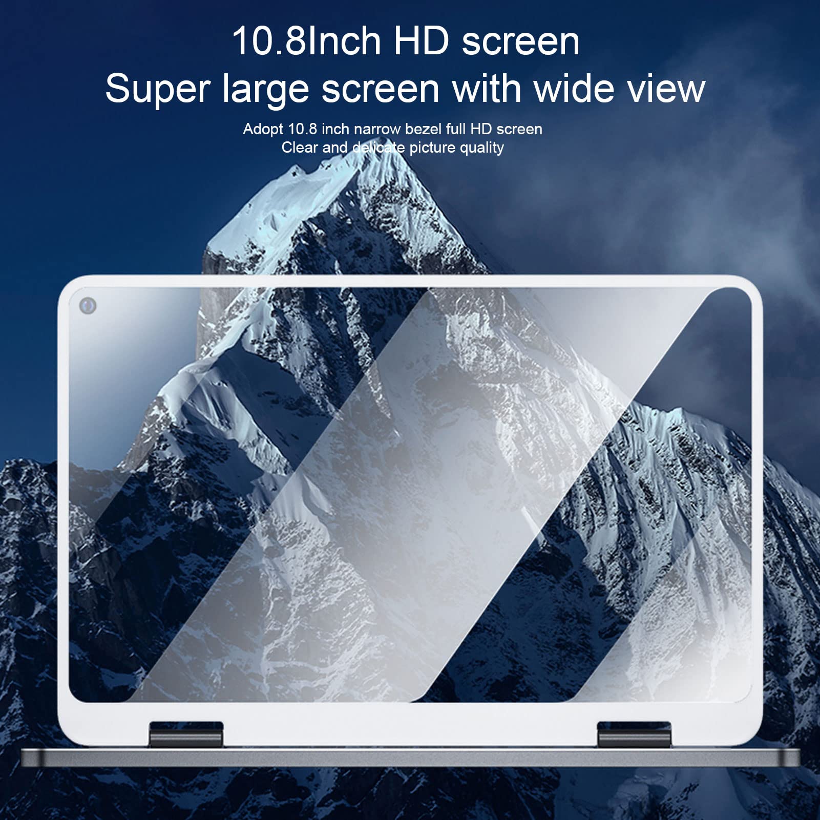 Acogedor 10.8inch Laptop,FHD Touchscreen I 360 Degree Rotation Screen I 8GB RAM 512GB ROM I Intel Celeron N5100 4 Cores and 4 Threads I for Windows 11
