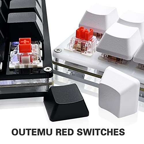 BTXETUEL Newhui 12 Key Mechanical Gaming Keyboard One Handed Keypad USB-C Wired OSU Keypad Programmable and Hot Swappable Keyboard.