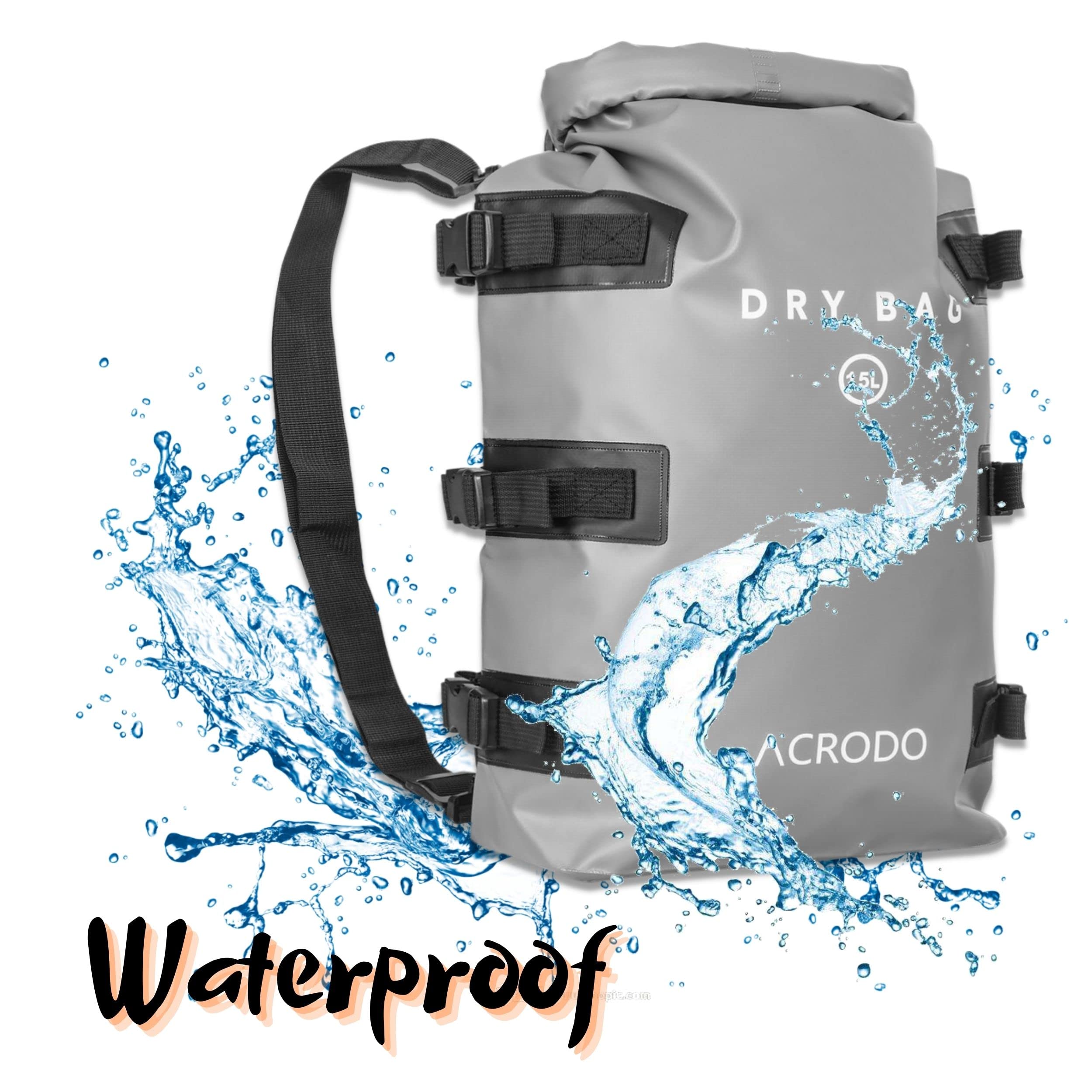 Acrodo Floating Waterproof Dry Bag Backpack - Outdoor Rucksack for Tactical, Travel, Camping Gear & Hiking accessories
