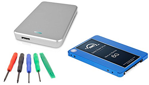 OWC 500GB Mercury Electra 6G SSD 7mm, 2.5" USB 3.0 Express Enclosure Kit (Silver) DIY Drive Upgrade Install Kit for Mac or PC