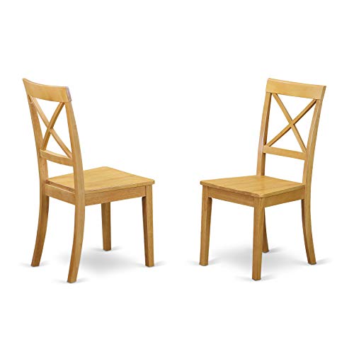 East West Furniture NOBO5-OAK-W Dining Set, 5-Piece