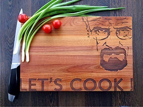 Algis Crafts | Cutting Board - LET'S COOK | Housewarming Gift for Newlyweds, Birthday, Wedding Gifts | Laser Engraved Board for Couples | Handmade Chopping Board For Kitchen