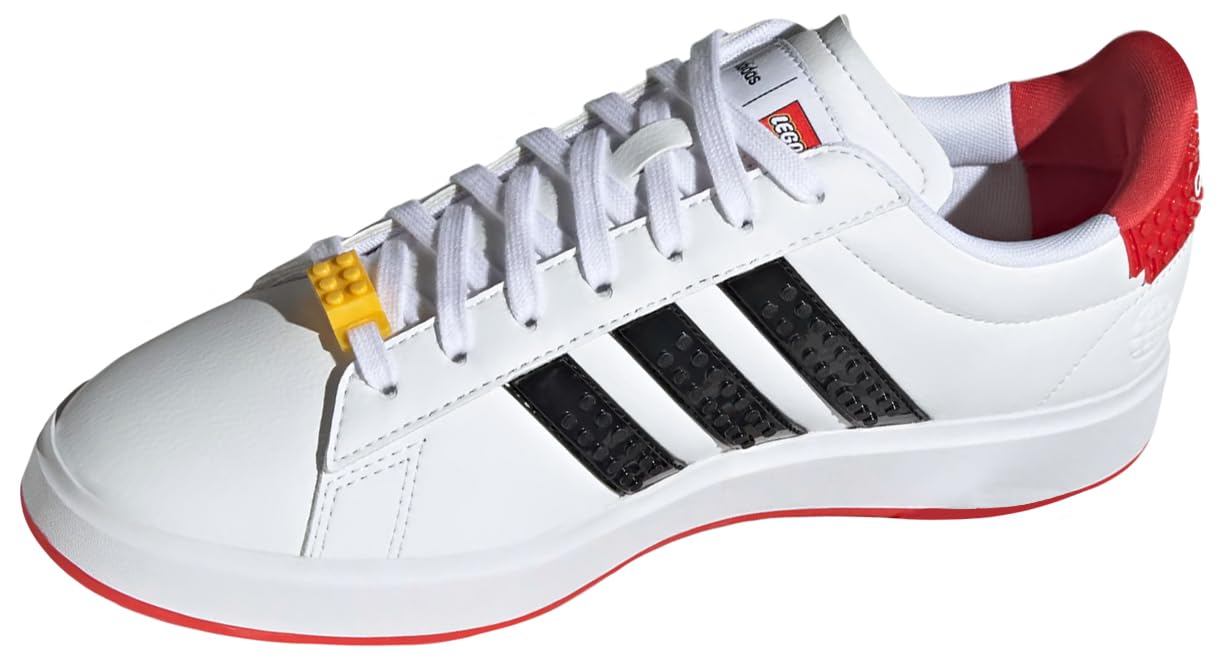 adidas Men's Grand Court x Lego® 2.0 Shoes, Future White/Core Black, 11 M US