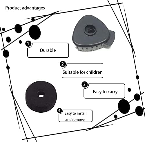6 Quick-fit Cymbals, Percussion Replacement Kitparts, Quick-fit Cymbal Nut, Suitable for Percussion Drum Kit Black (2 Cymbal Felts) (ZMJ 3 pack)