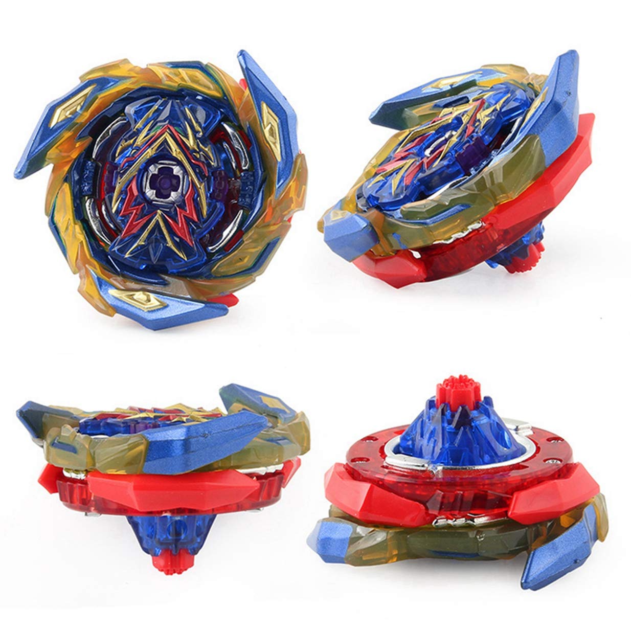 Combat Gyro LR Sparking Launcher Grip Starter Set Bey Burst Evolution Blades God Bey Super King Booster B-163 Brave Valkyrie.Ev' 2A Attack Gyro Bay Gaming Tops Spinning Toys Gift for Boys Kids