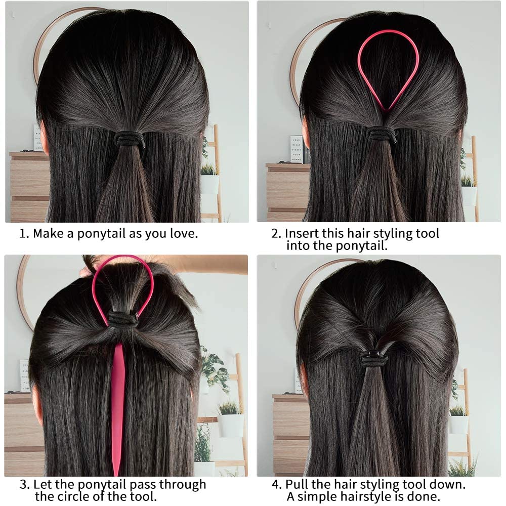 BONAMART ® 2 Pcs Hair Braid Ponytail Maker Styling Tool